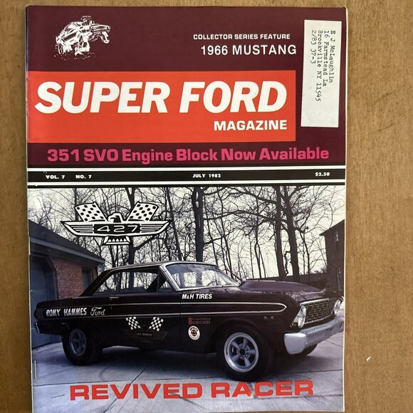 Other | Super Ford Magazine July 1982 1966 Mustang 351 Svo Engine Block ...